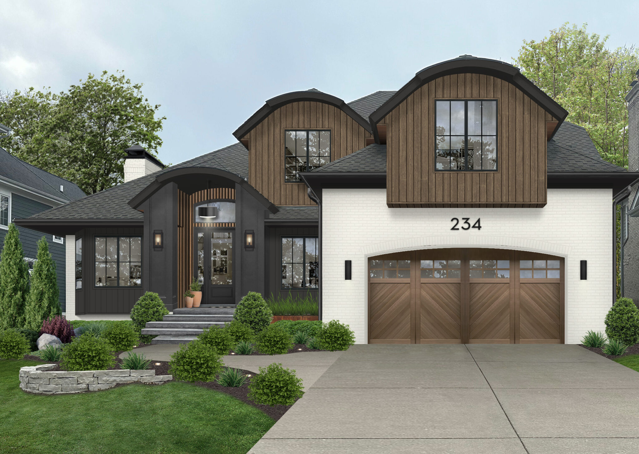 The Best Wood Stain Colors for Home Exteriors - brick&batten